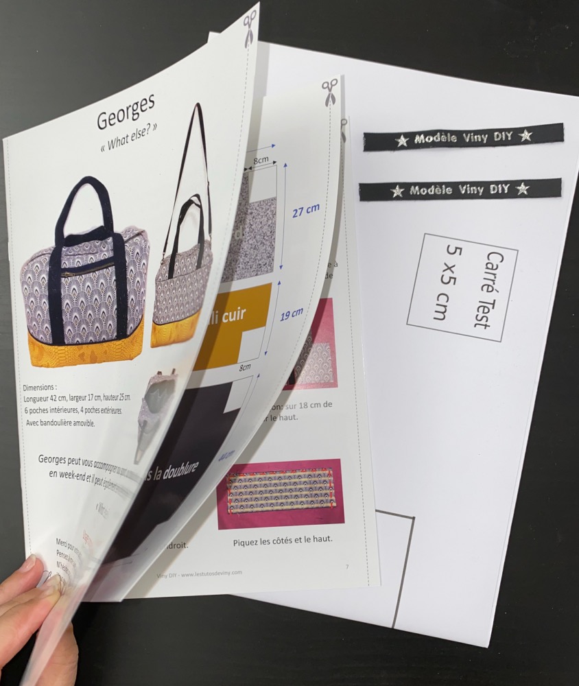 Livret et planche A0 Sac Georges