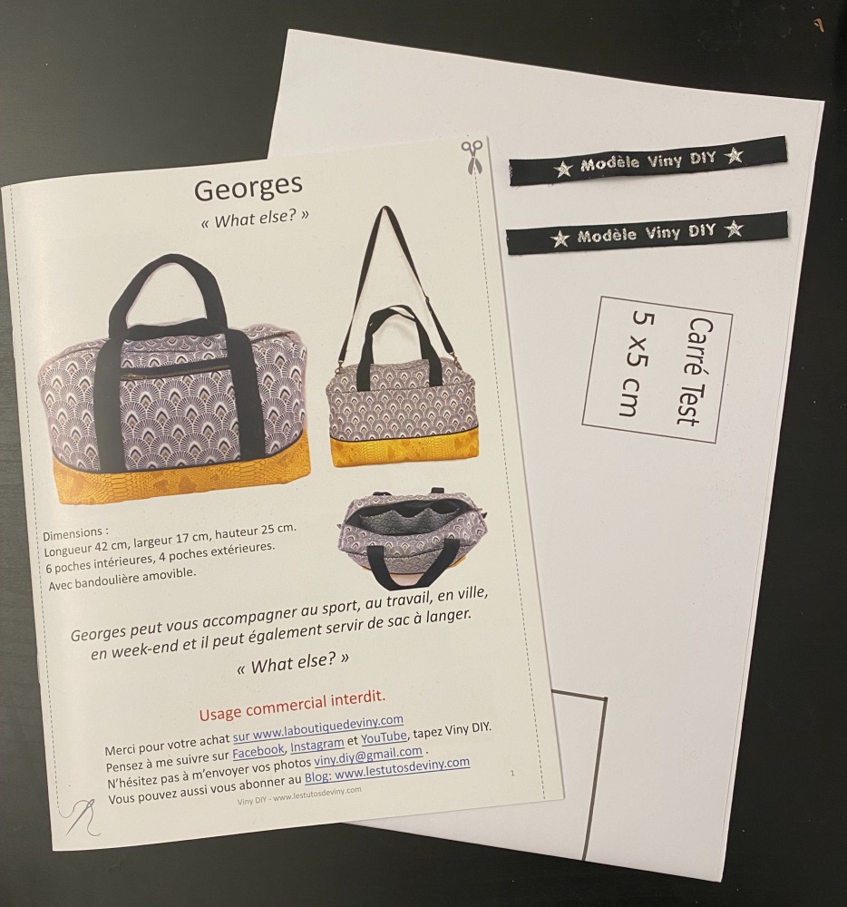 Livret et planche A0 Sac Georges